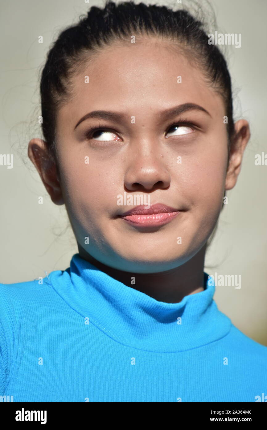 An An Uncaring Adult Female Stock Photo - Alamy