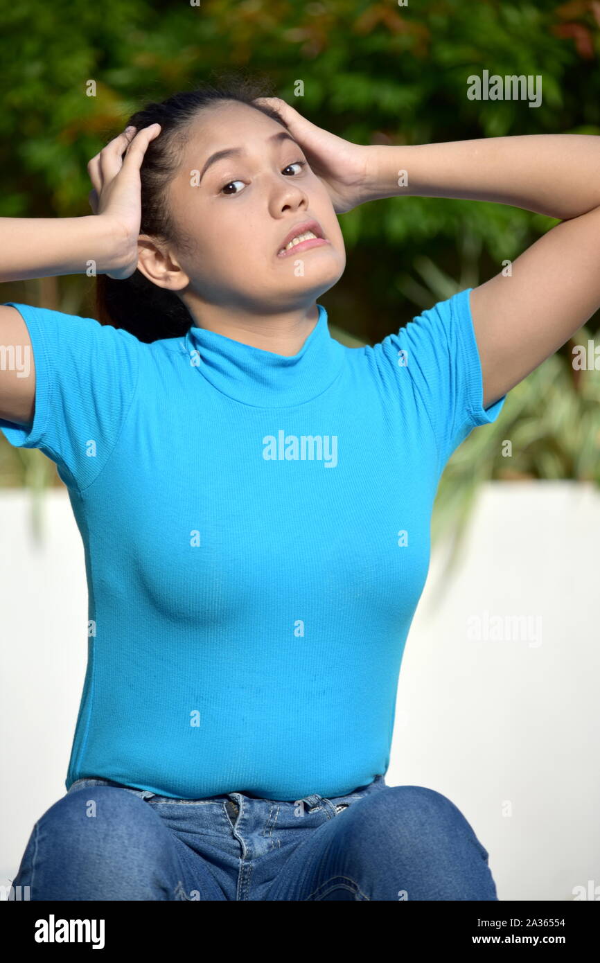 A Youthful Diverse Female Memory Problems Stock Photo - Alamy