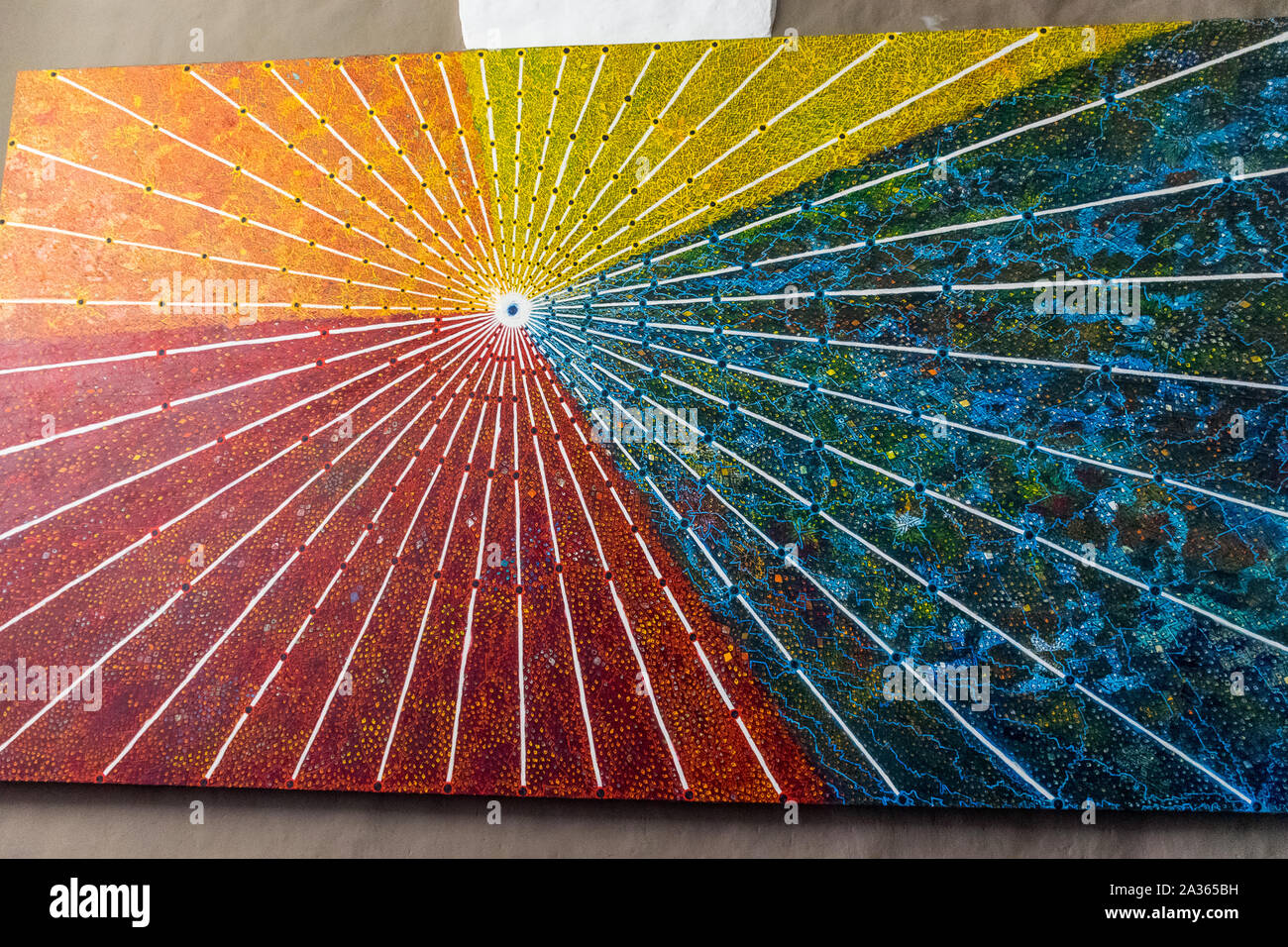 Inca mural of Cusco and surrounding Inca Temples and cities at ...