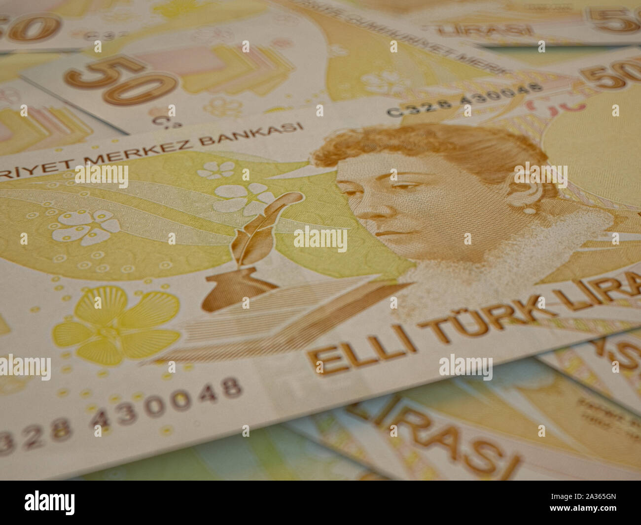 TRY. Turkish currency. Money of Turkey business background. Turkish ...