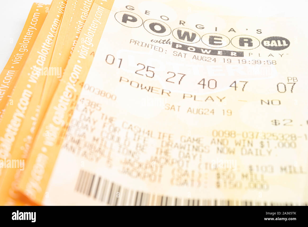 Powerball ticket hi-res stock photography and images - Alamy
