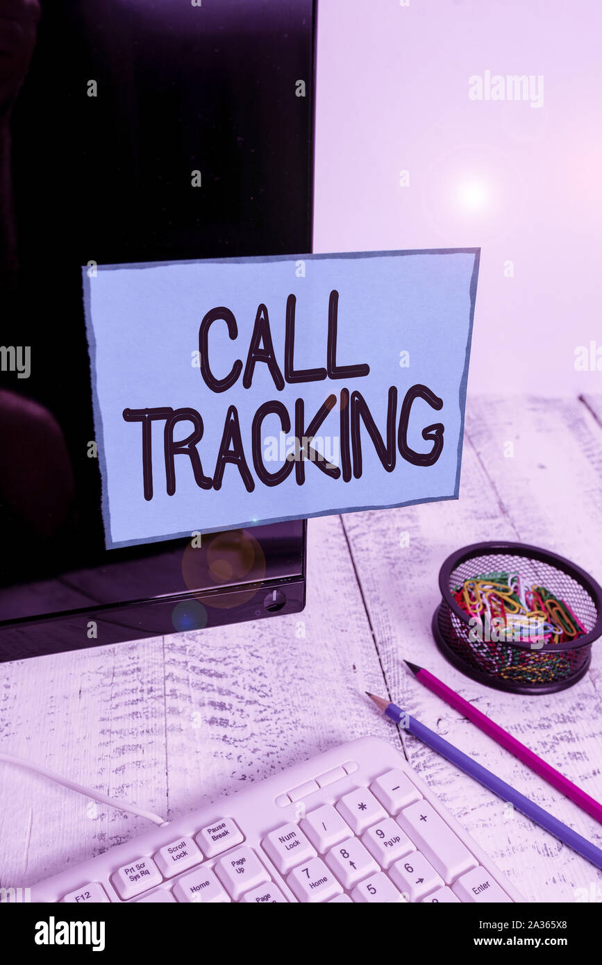 Conceptual hand writing showing Call Tracking. Concept meaning Organic ...