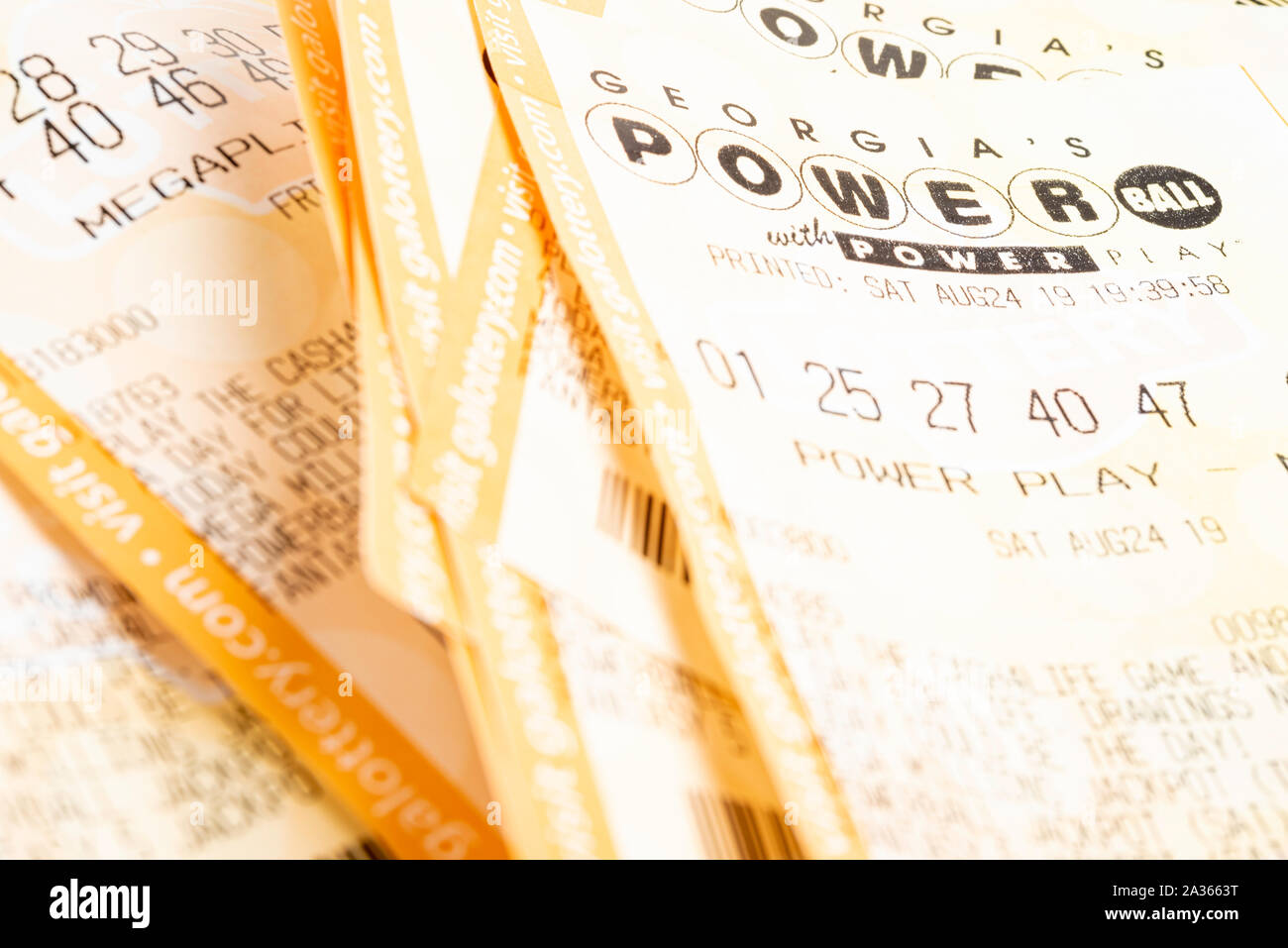 Powerball ticket hi-res stock photography and images - Alamy