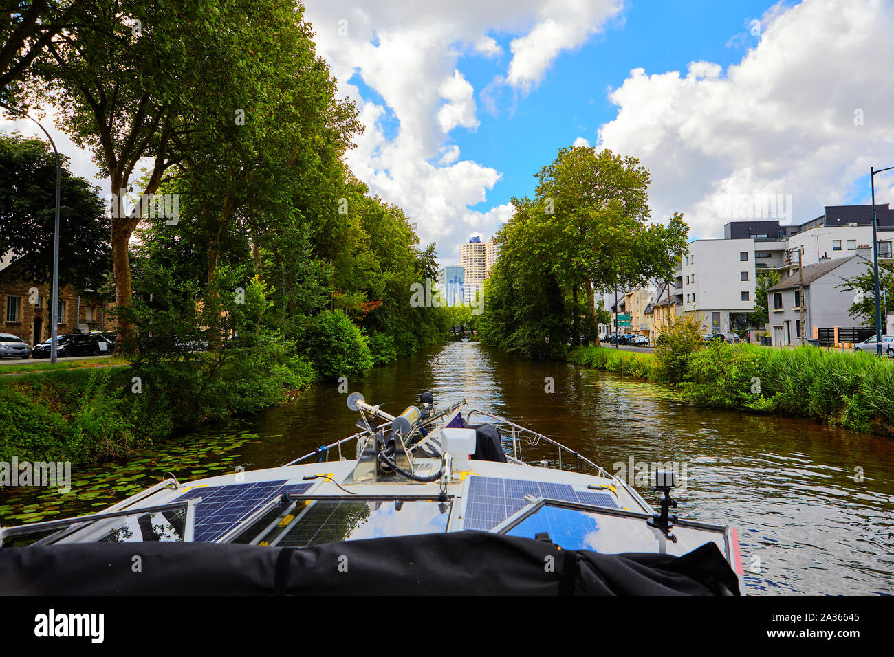 Image of Rennes from the River Vilaine, Brittainy, France Stock Photo ...