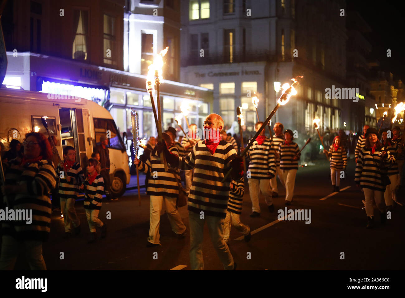 Eastbourne, UK. 5th October 2019. Revellers attended Eastbourne's ...