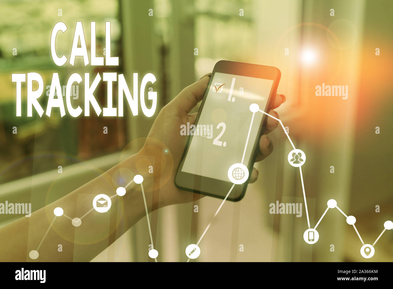 Handwriting text writing Call Tracking. Conceptual photo Organic search ...