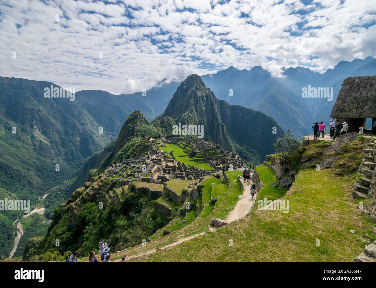 Machu Picchu, Peru - 05/21/2019: Inca site of Machu Picchu and the ...