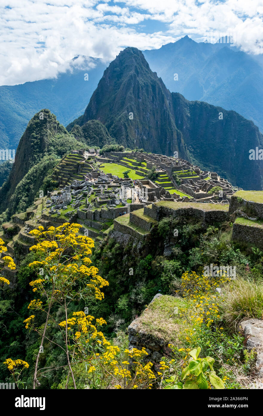 Machu Picchu, Peru - 05/21/2019: Inca site of Machu Picchu and the ...