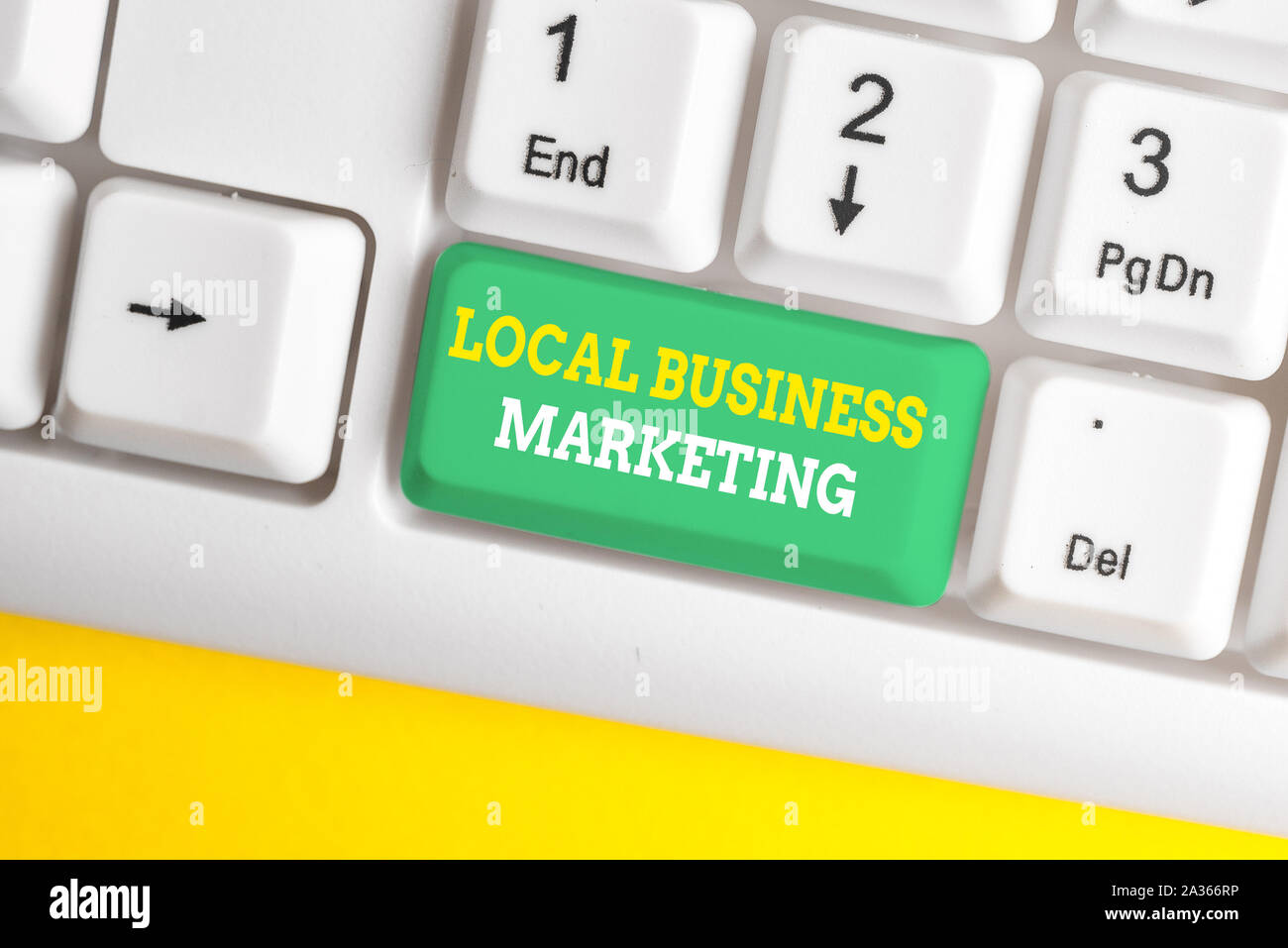 Writing note showing Local Business Marketing. Business concept for ...