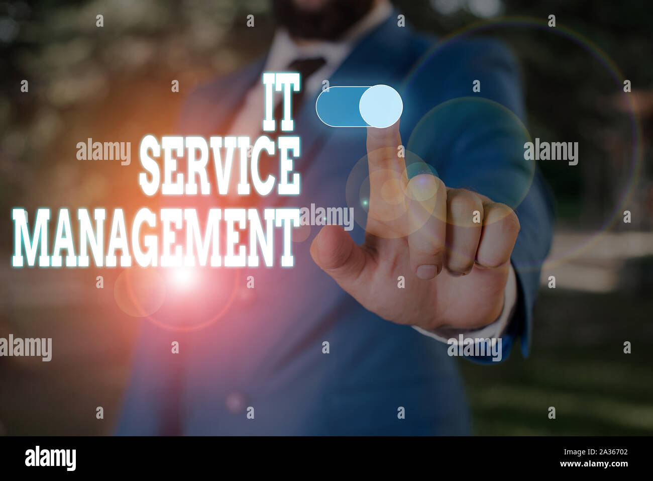 Text sign showing It Service Management. Business photo text Activity ...
