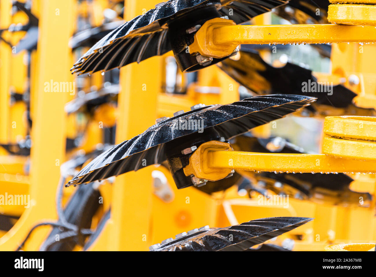 Agricultural mechanism detail agricultural tractor hi-res stock ...