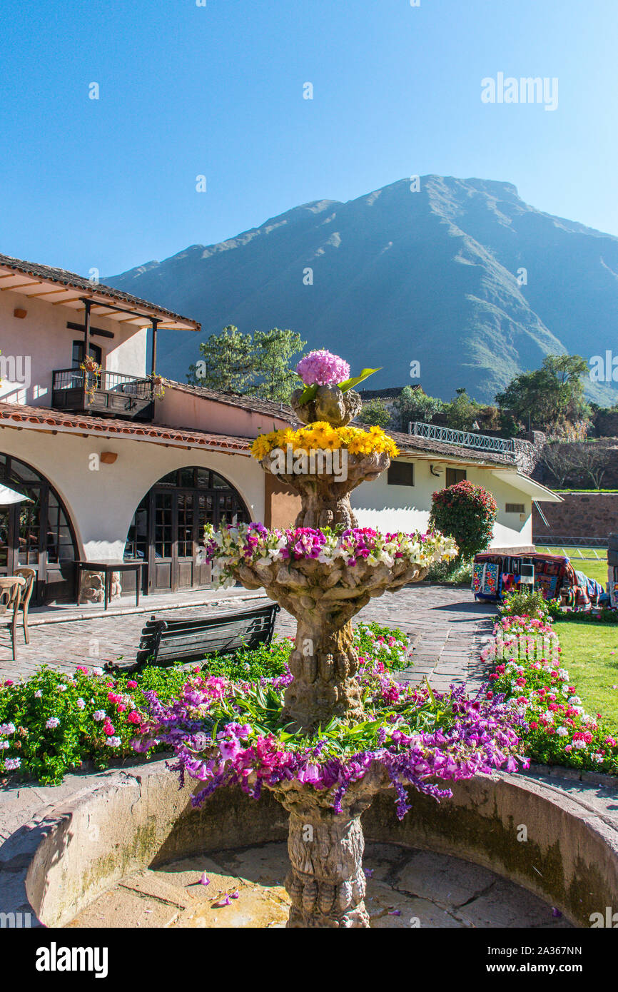 Sacred Valley, Peru - 05/21/2019: Colorful Spanish architecture and ...