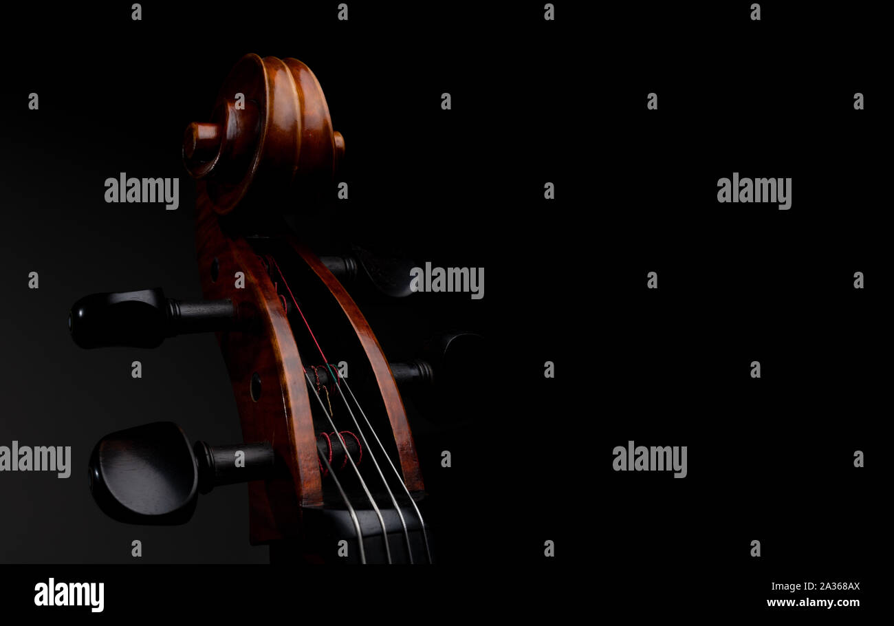 Cutaway Cello Scroll