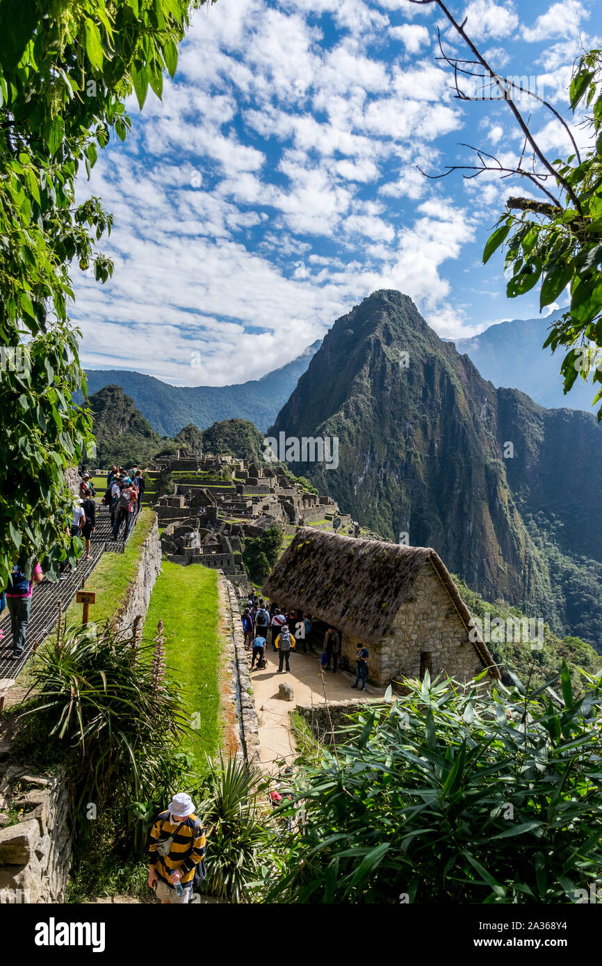 Machu Picchu, Peru - 05/21/2019: Inca site of Machu Picchu and the ...