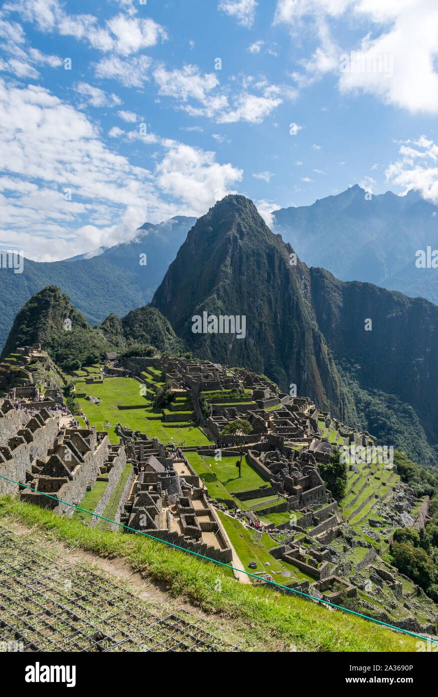 Machu Picchu, Peru - 05/21/2019: Inca site of Machu Picchu and the ...