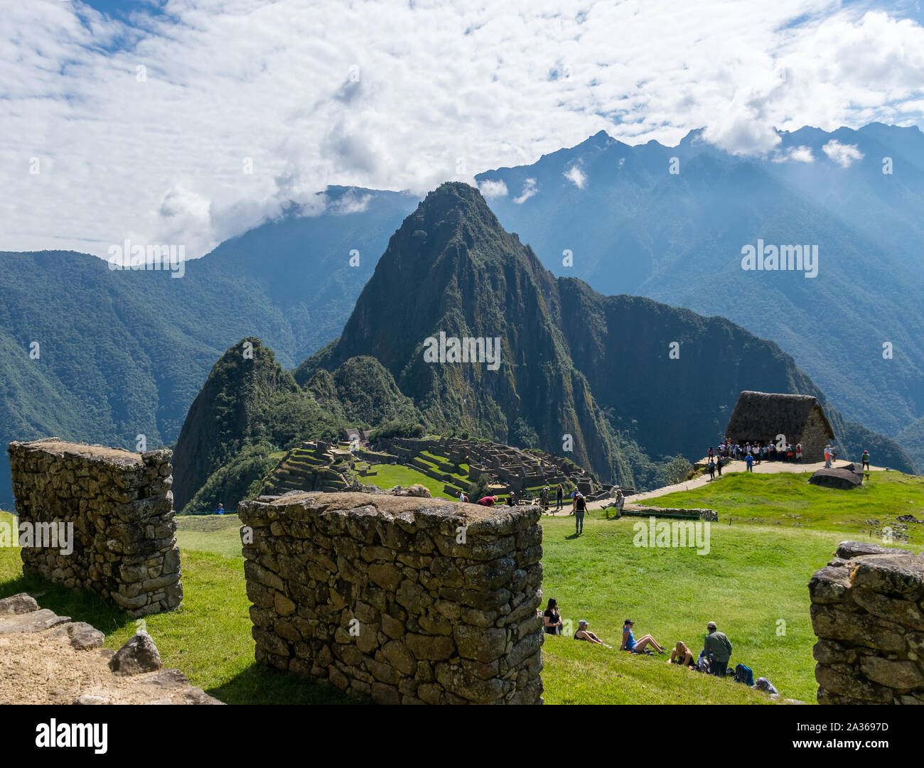 Machu Picchu, Peru - 05/21/2019: Inca site of Machu Picchu and the ...