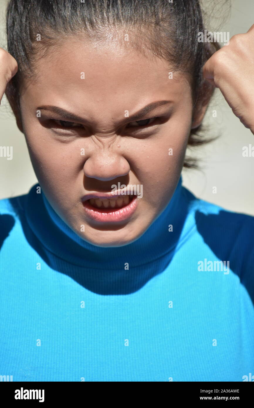 A Mad Attractive Adult Female Stock Photo - Alamy