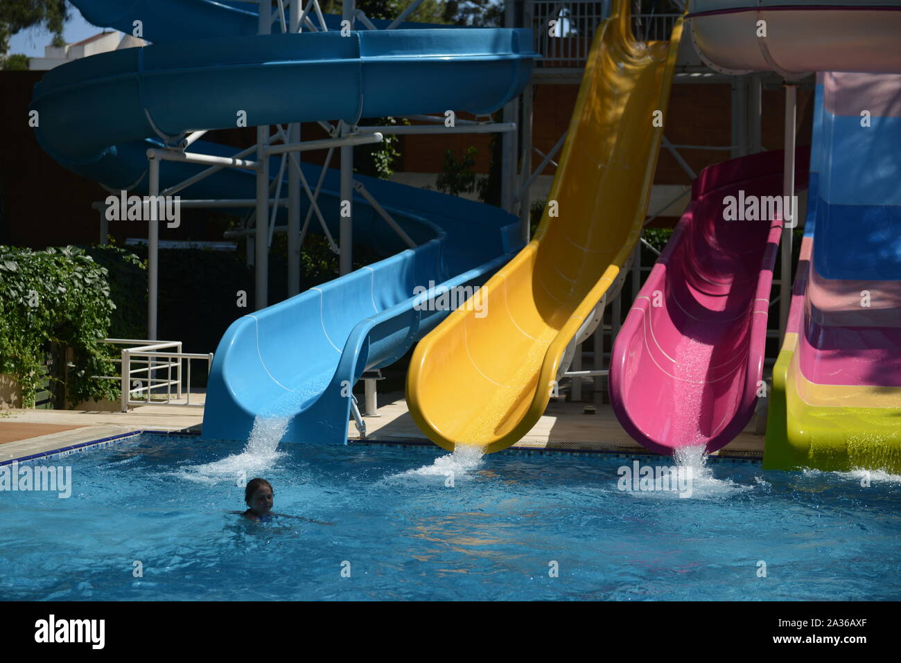 Family Water Slide High Resolution Stock Photography and Images - Alamy