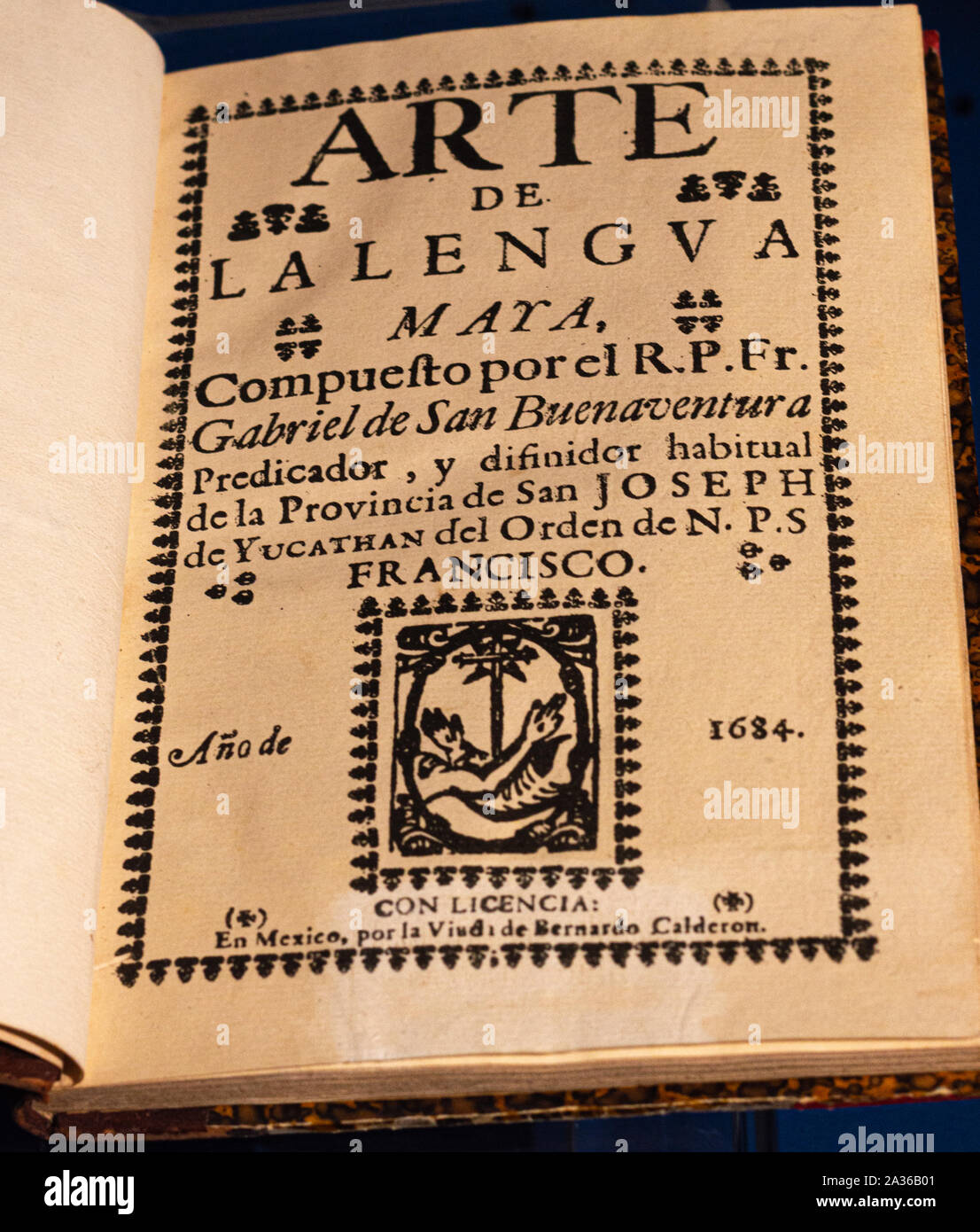 "Art of the Mayan Language" Book by Gabriel de San Buenaventura, 1684 ...