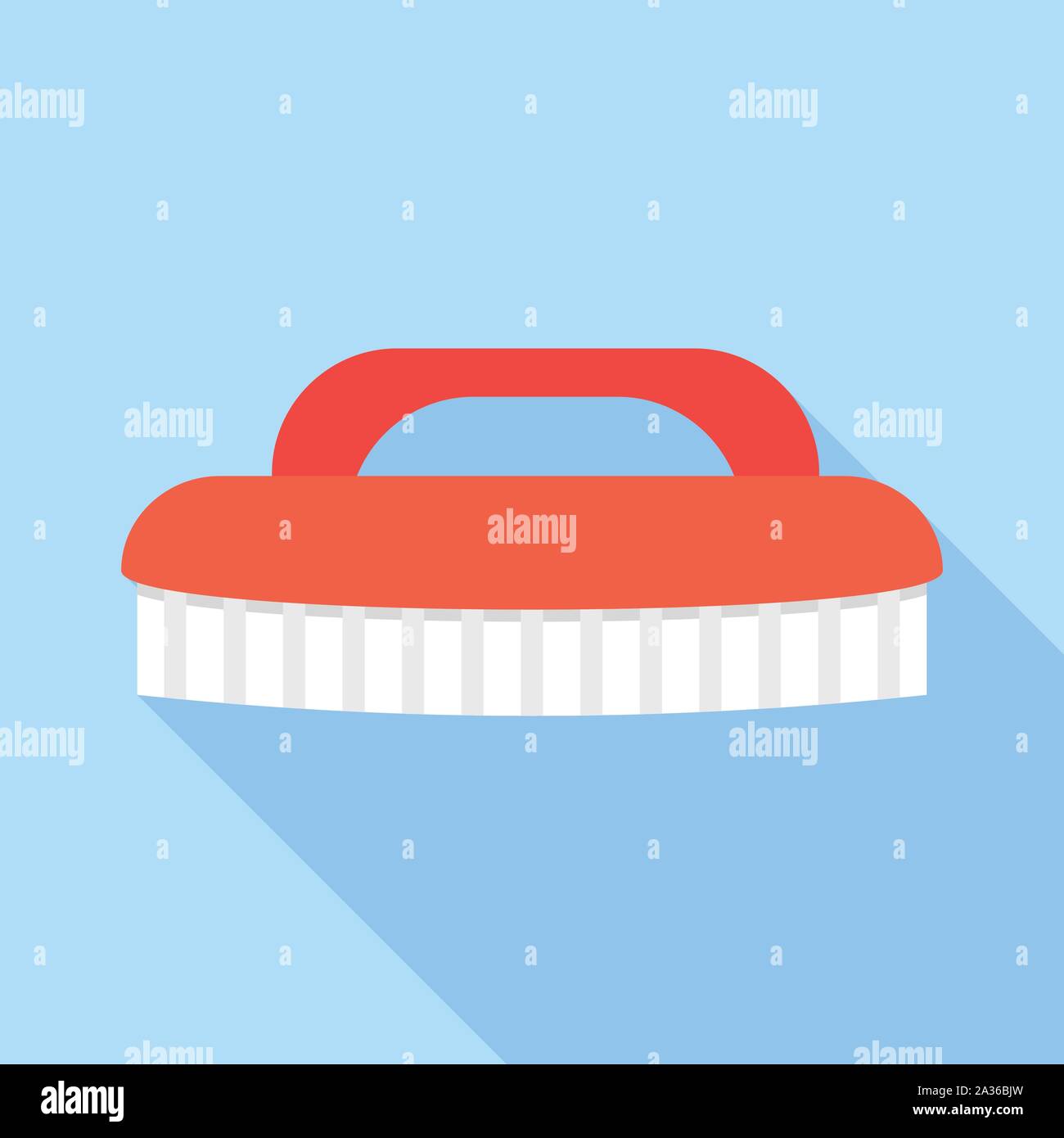 Cleaning brush icon, flat style Stock Vector Image & Art - Alamy