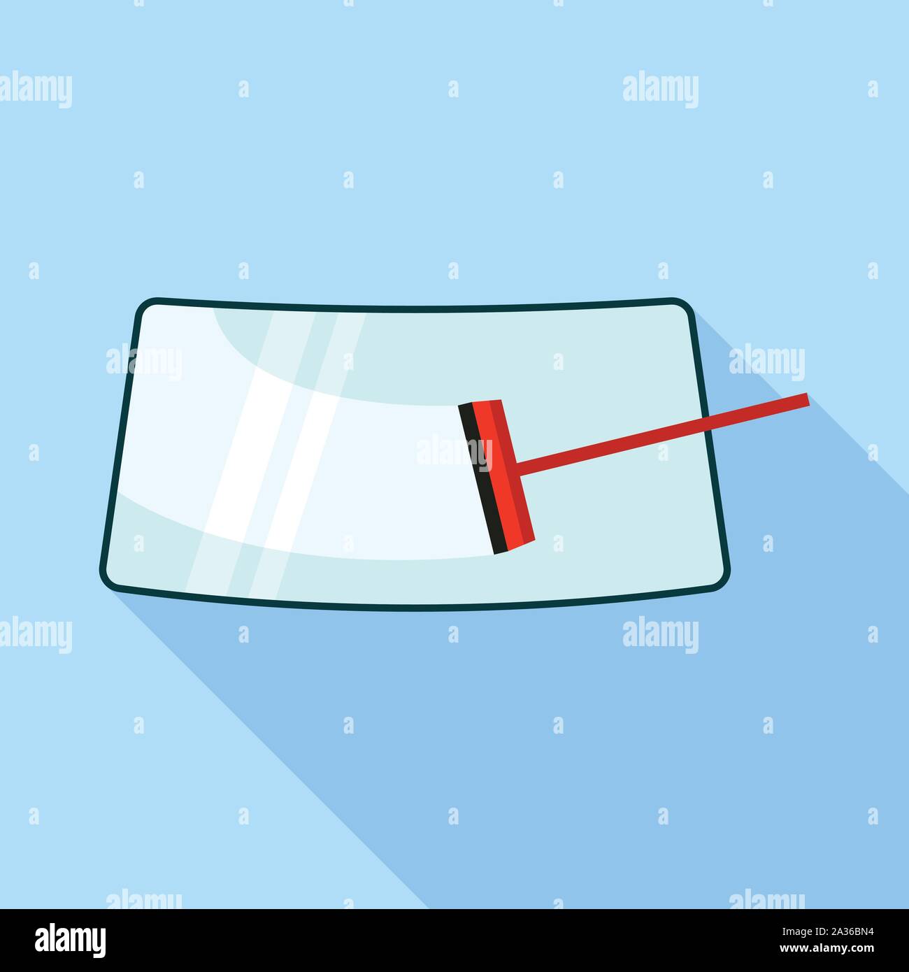 Glass cleaning brush car Stock Vector Images - Alamy