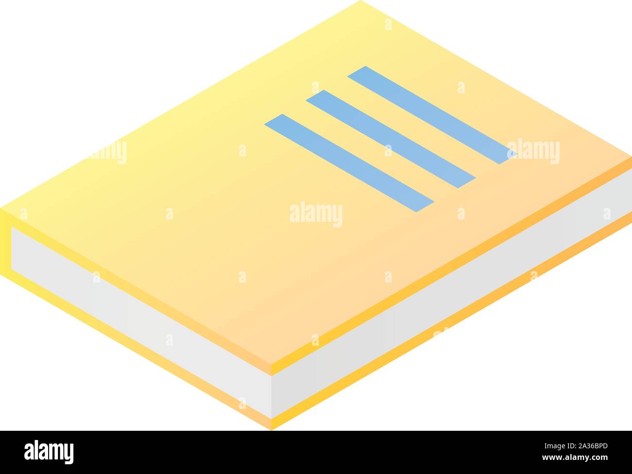 Yellow book icon, isometric style Stock Vector Image & Art - Alamy
