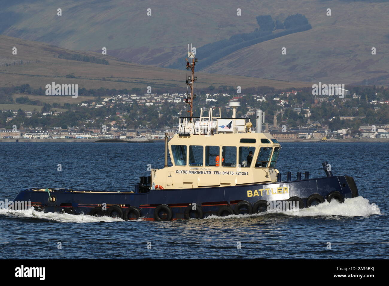 Battler, a Damen Stan 1906 tugboat operated by Clyde Marine Services ...