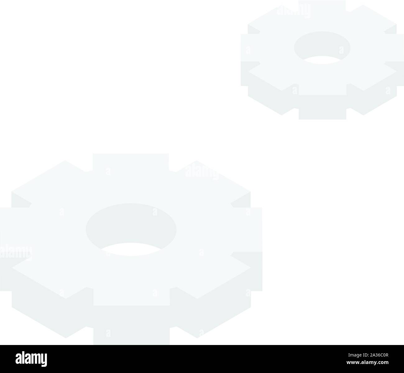 Gear 3d vector cogwheel illustration gear Black and White Stock Photos ...