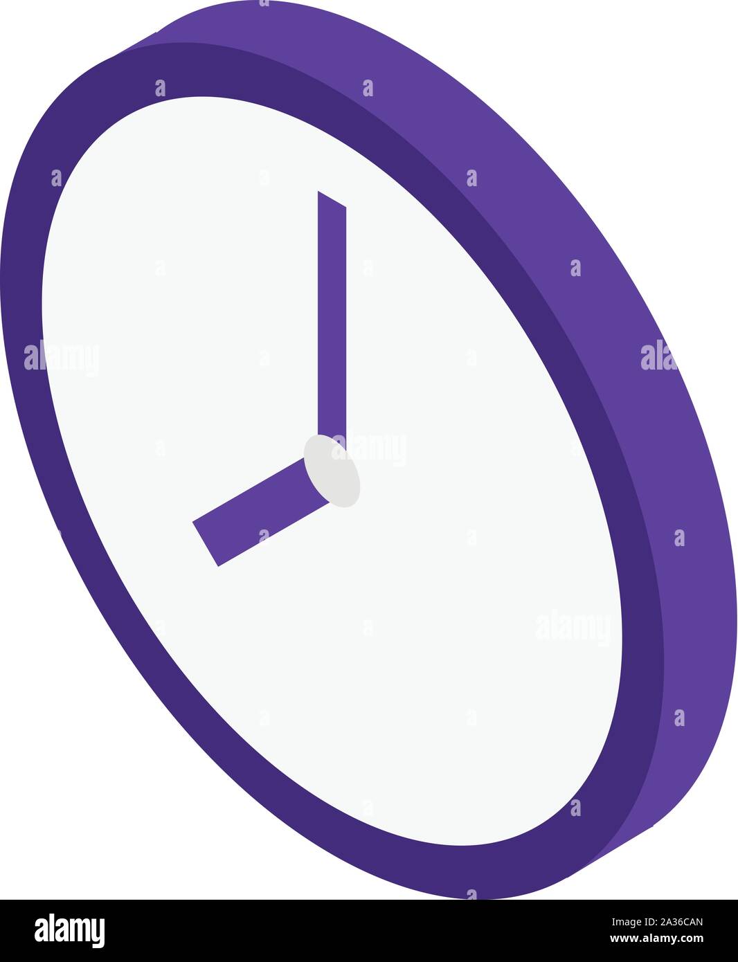 Purple wall clock icon hi-res stock photography and images - Alamy