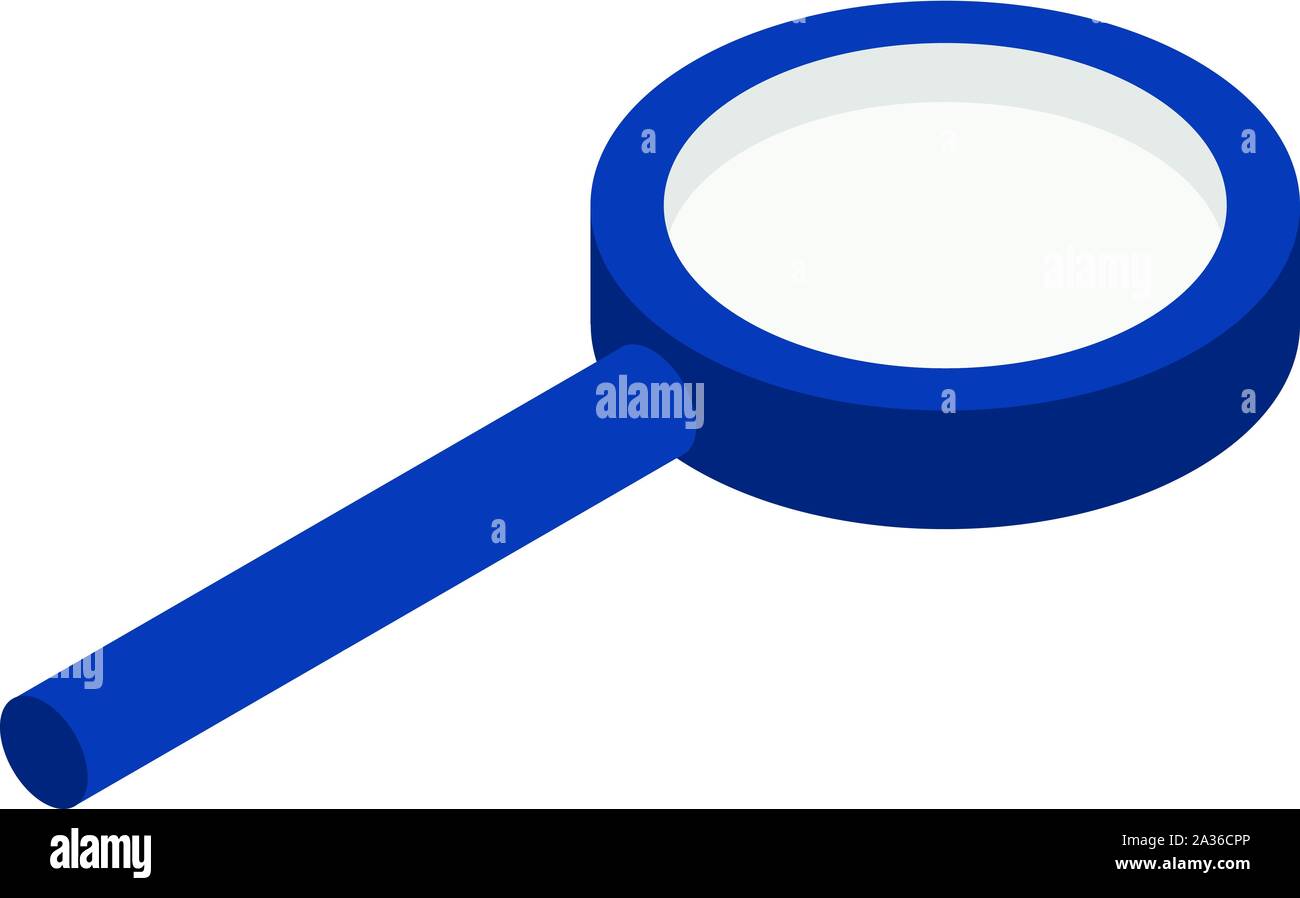 Magnifying blue 3d loupe Stock Vector Images - Alamy
