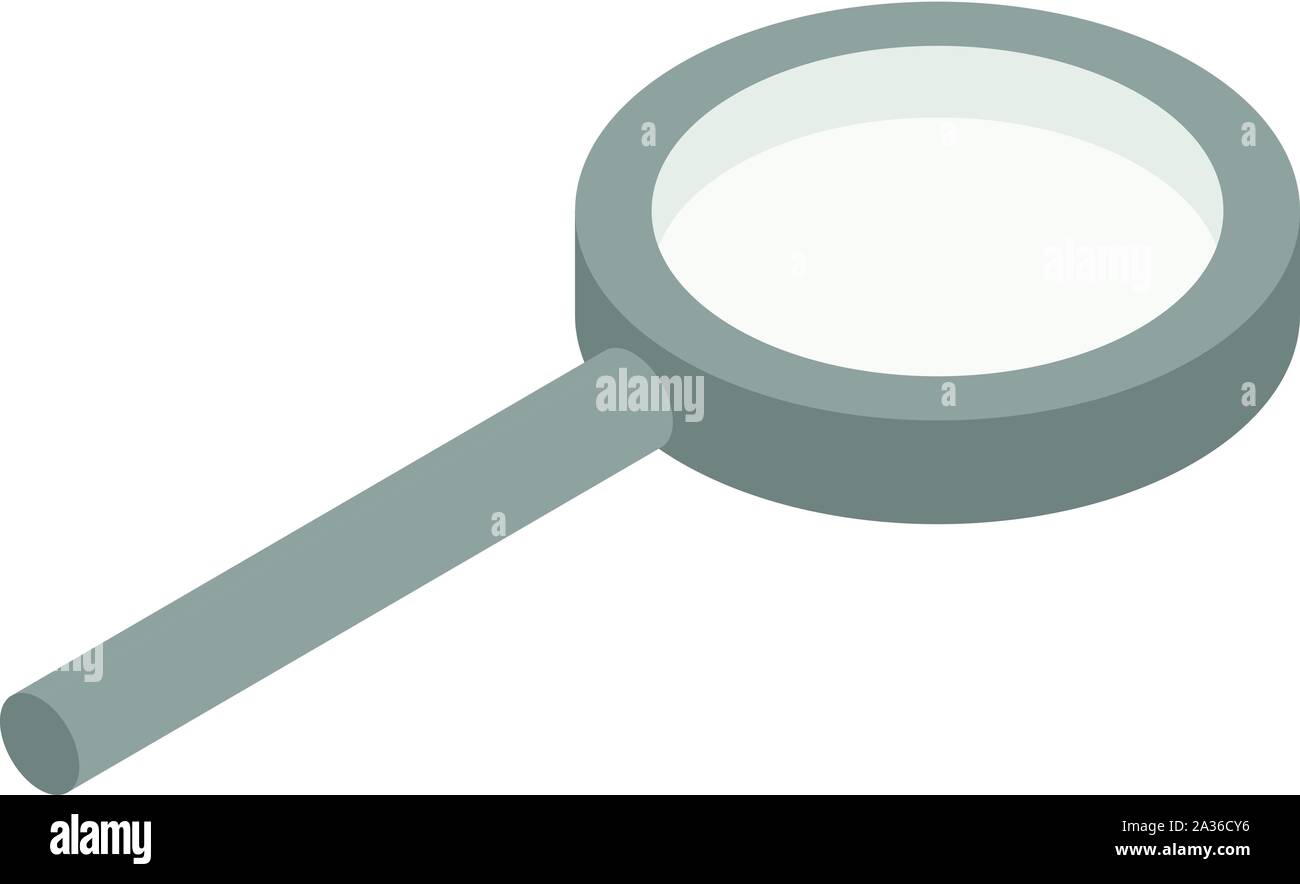 Magnifying glass icon, isometric style Stock Vector Image & Art - Alamy