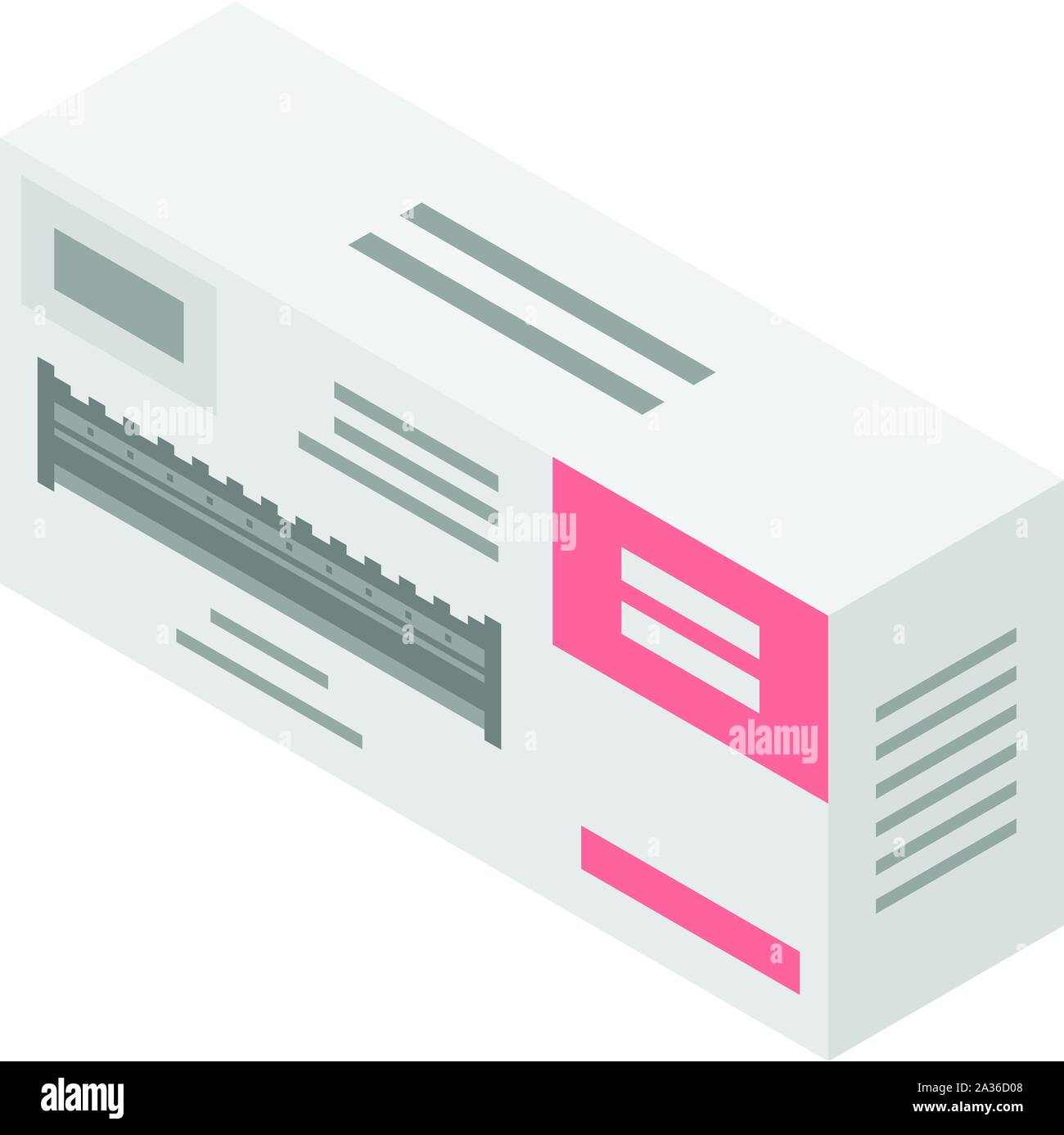 Cartridge printer box icon, isometric style Stock Vector Image & Art ...