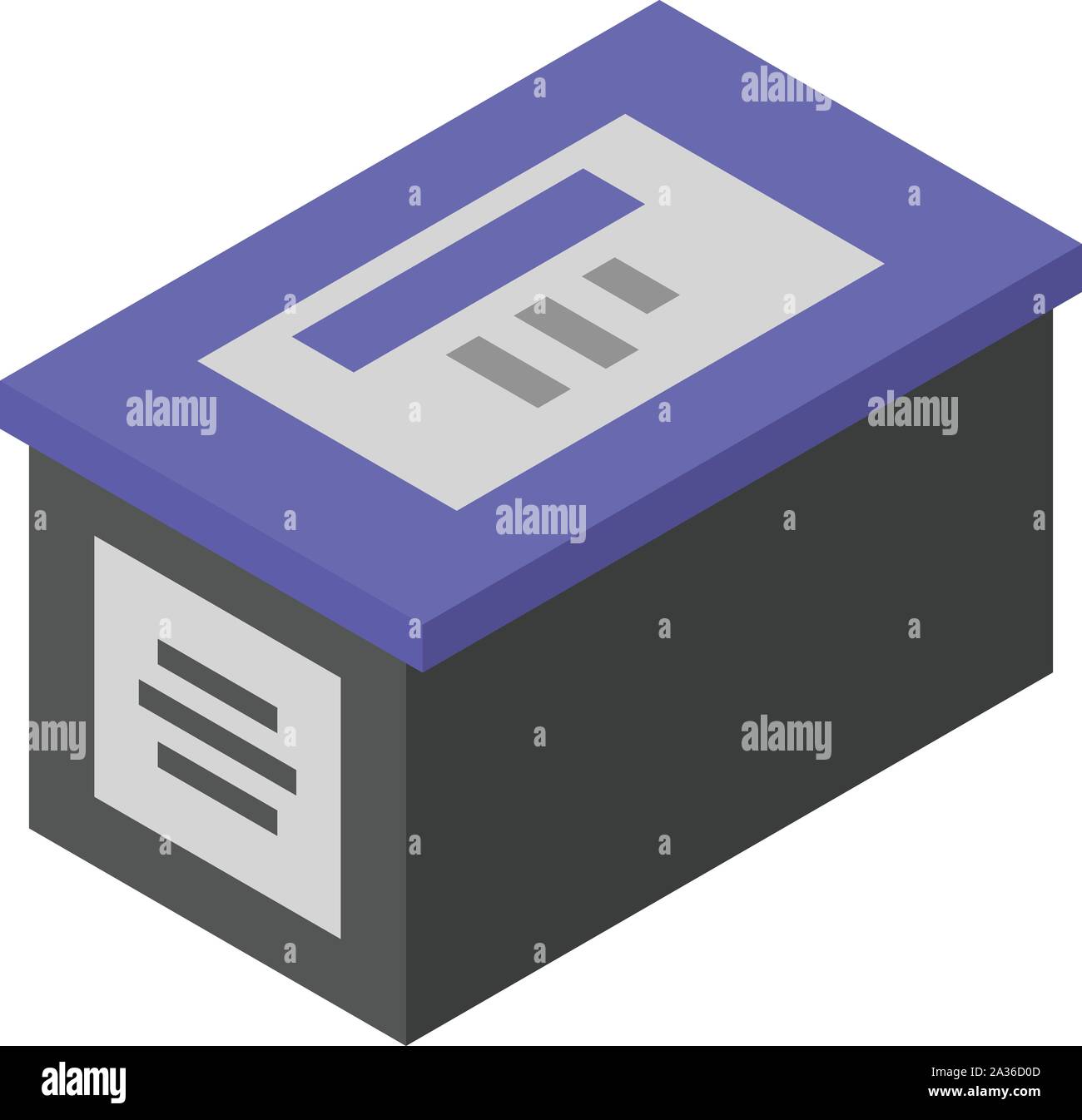 Ink printer box icon, isometric style Stock Vector Image & Art - Alamy