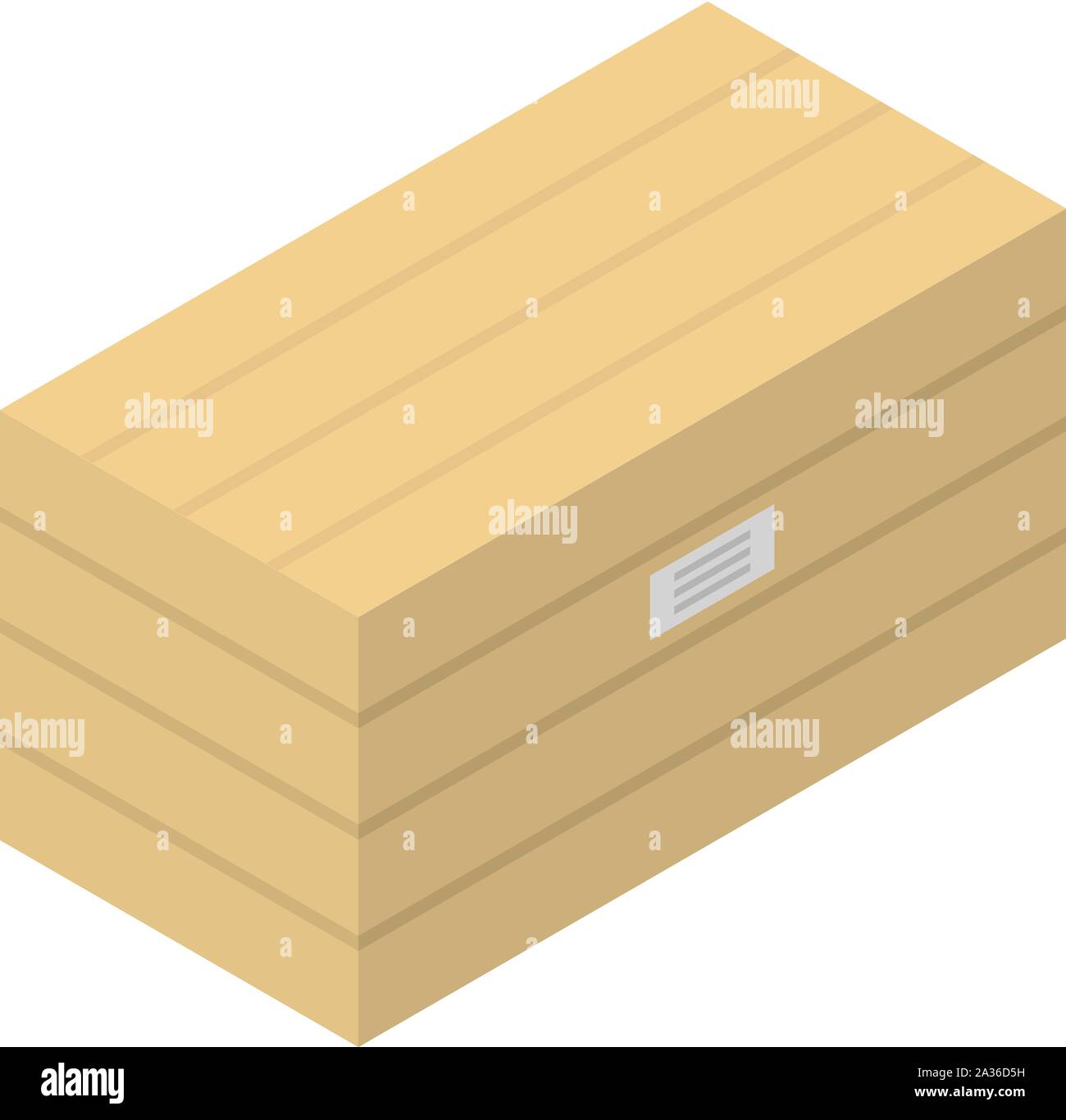 Wood box icon, isometric style Stock Vector Image & Art - Alamy