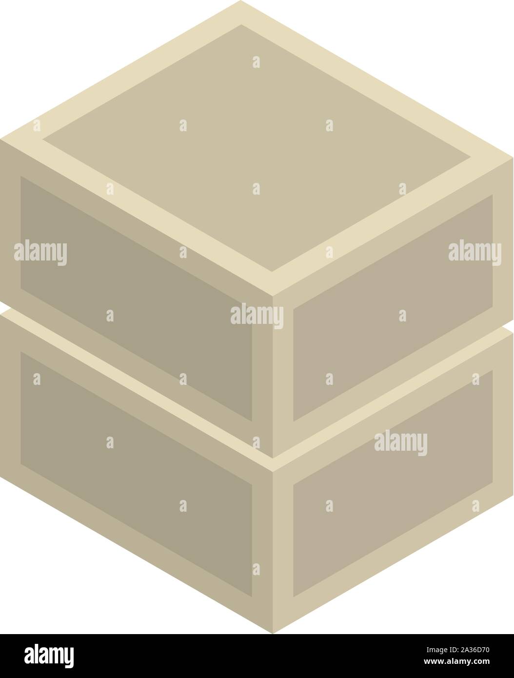 Wood box stack icon, isometric style Stock Vector Image & Art - Alamy
