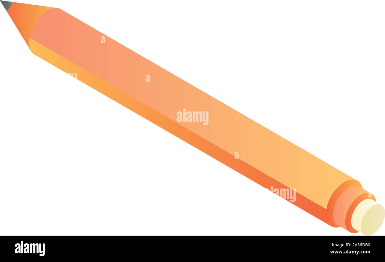 Orange 3d pen isolated Stock Vector Images - Alamy