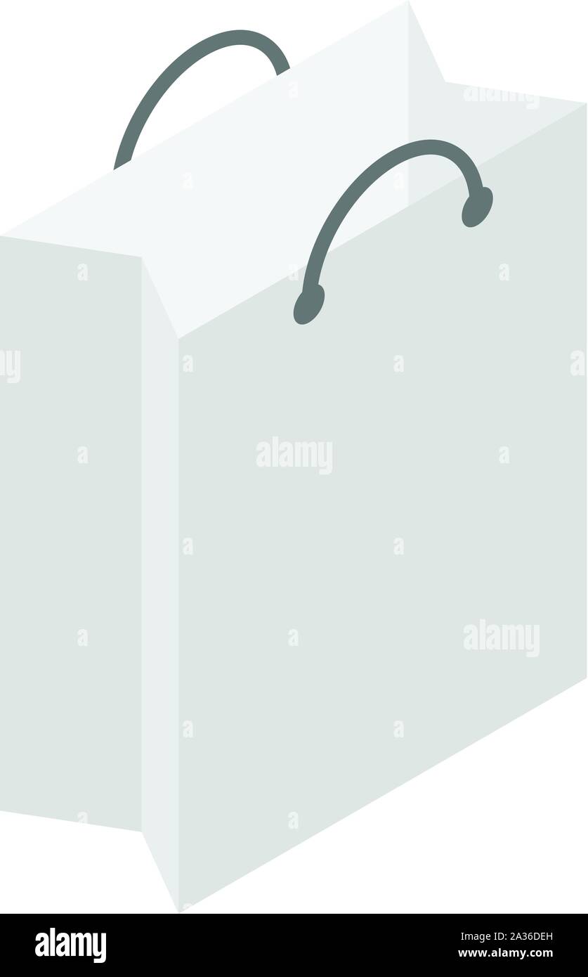 Paper bag icon, isometric style Stock Vector Image & Art - Alamy