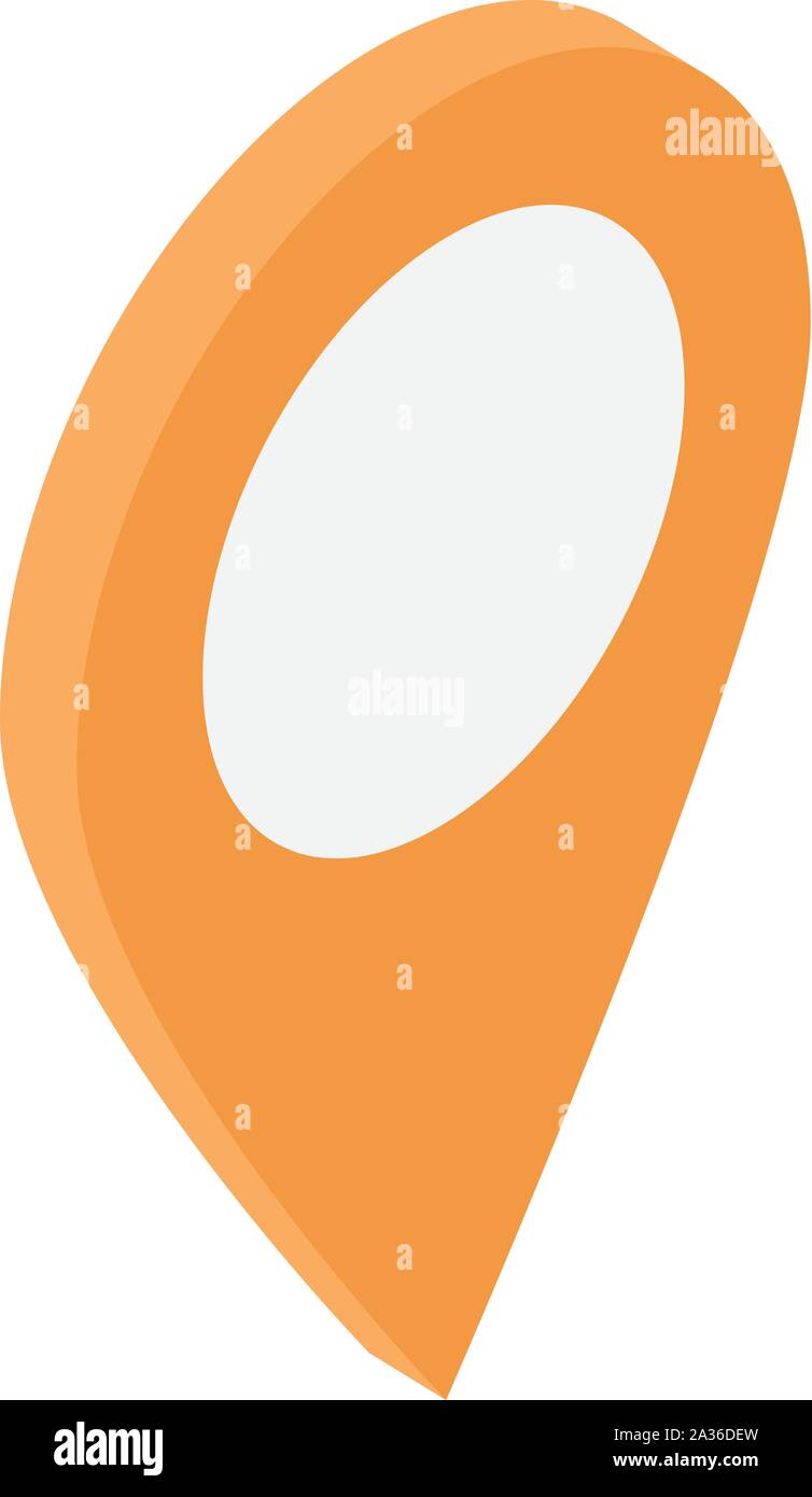 Orange gps ppin icon, isometric style Stock Vector Image & Art - Alamy