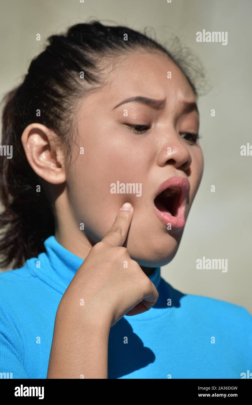 A Diverse Adult Female With Toothache Stock Photo - Alamy