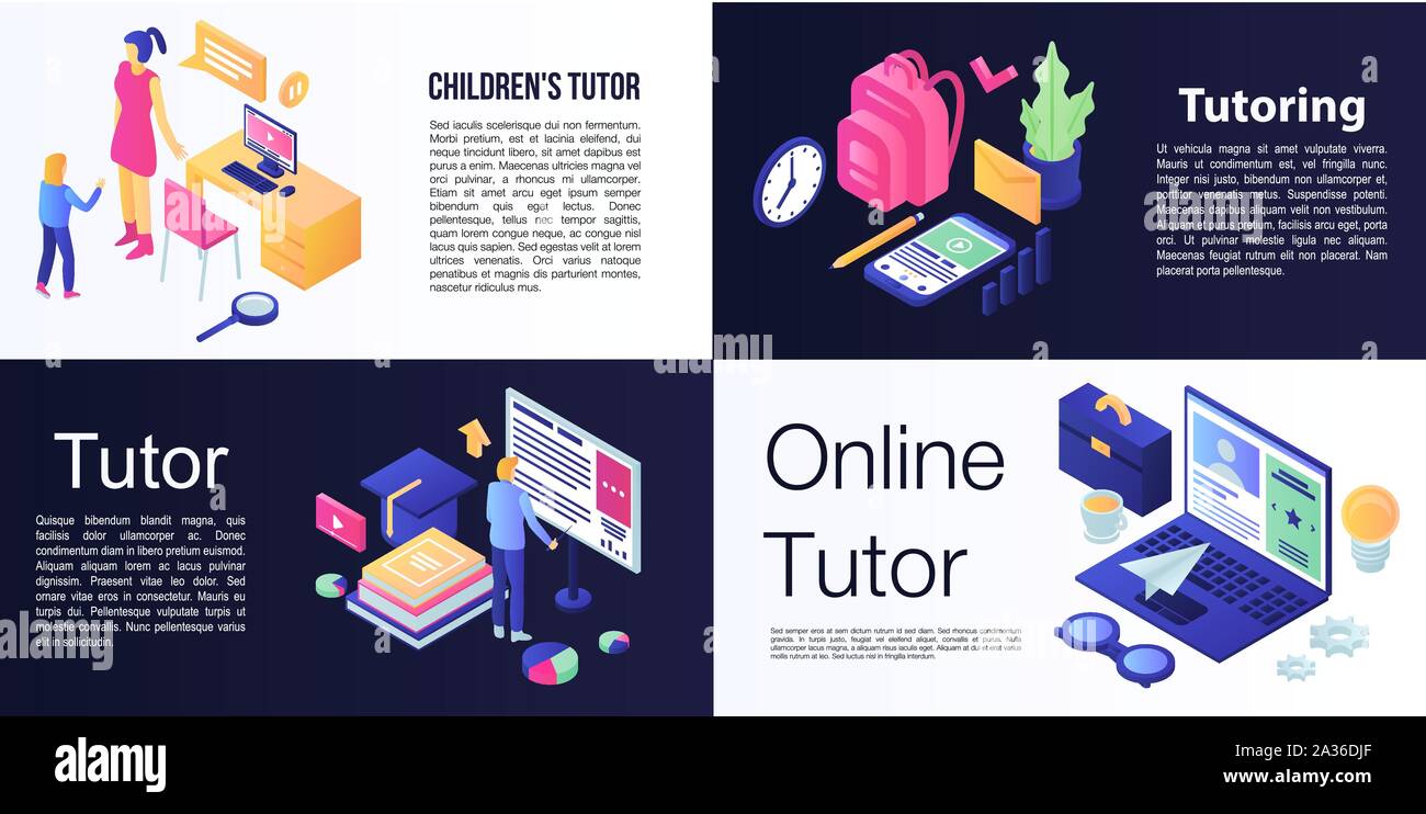 Online tutoring university student Stock Vector Images - Alamy