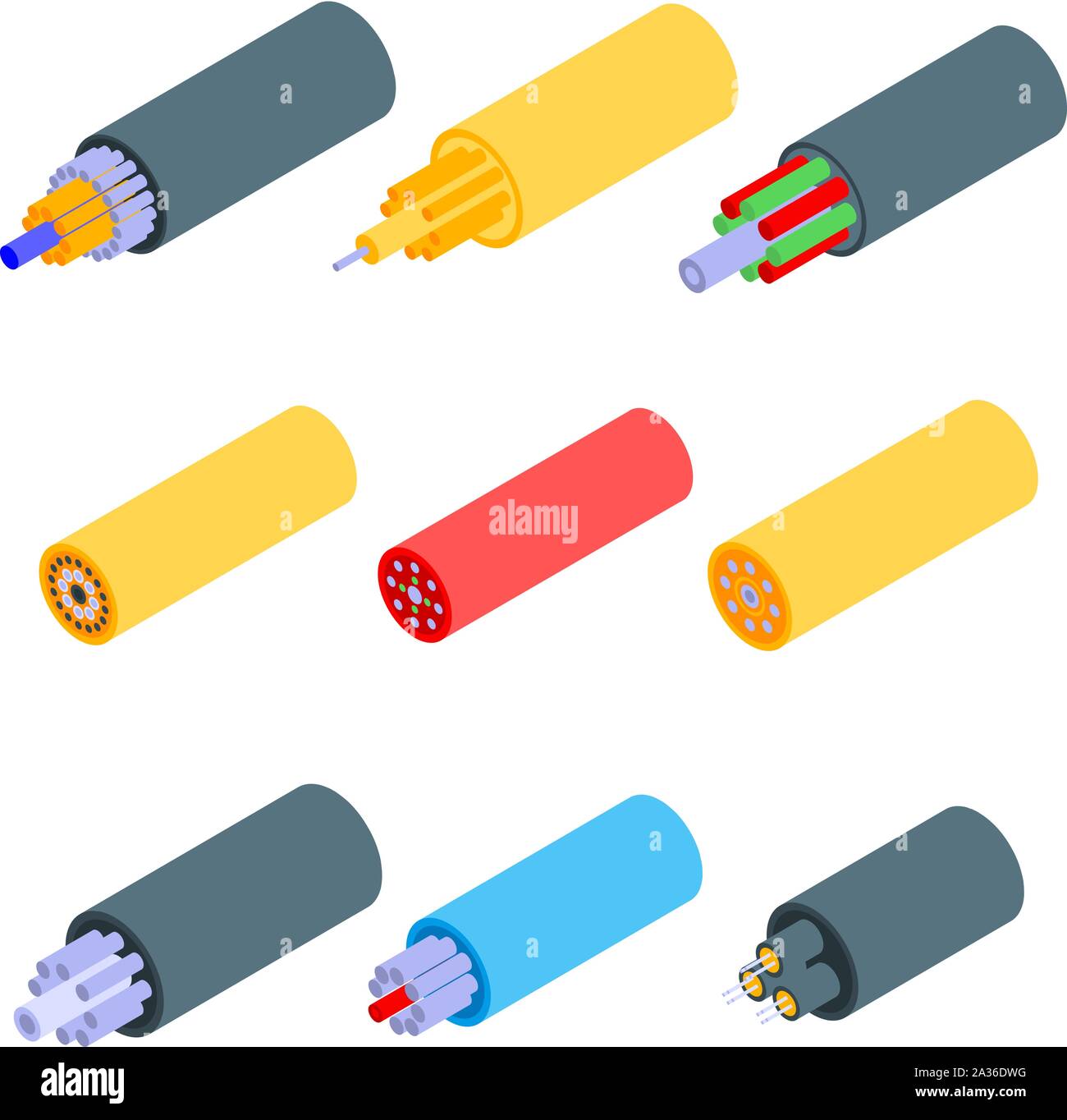 Optical fiber icons set, isometric style Stock Vector Image & Art - Alamy Optical fiber icons set, isometric style Stock Vector Image & Art - Alamy