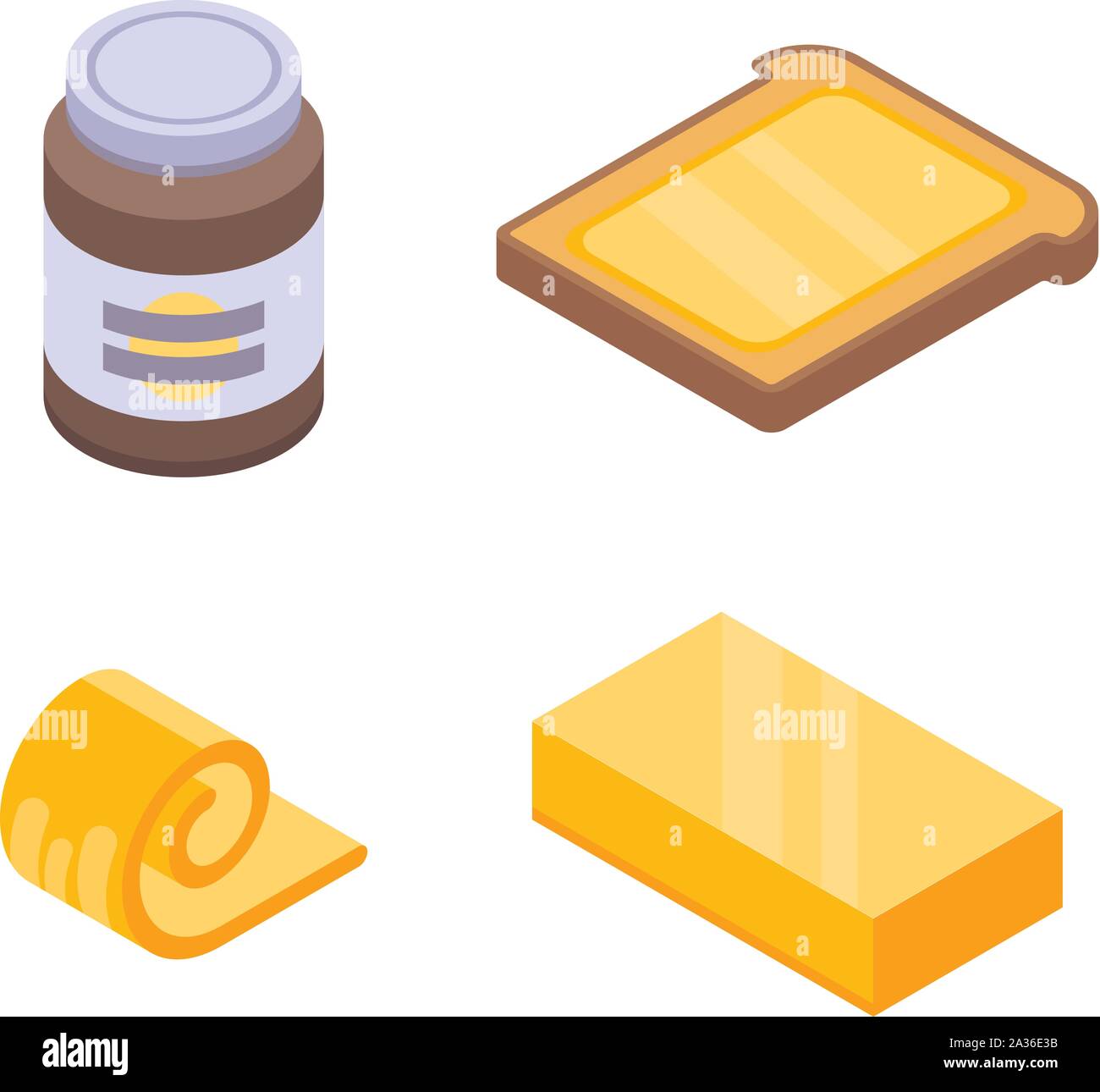 Melted buttery spread Stock Vector Images - Alamy