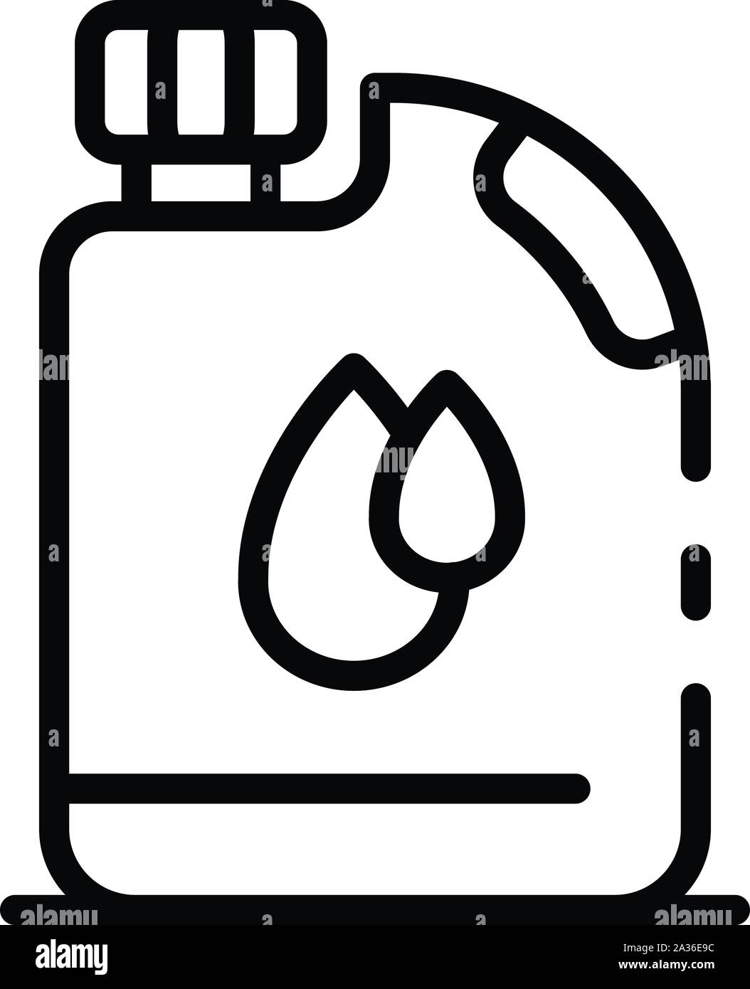 Plastic oil can icon, outline style Stock Vector Image & Art - Alamy