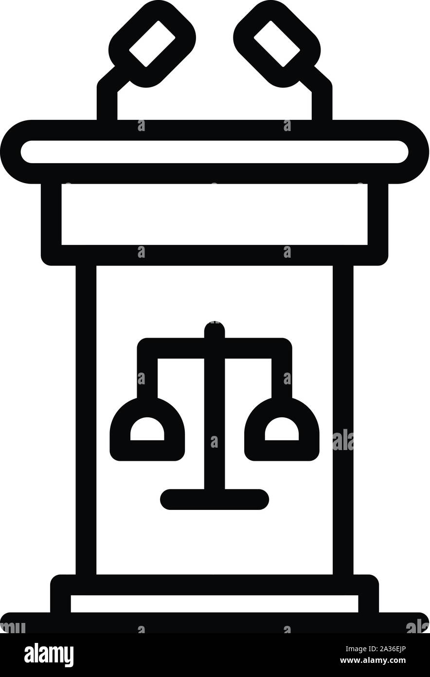 Trial stand icon, outline style Stock Vector Image & Art - Alamy