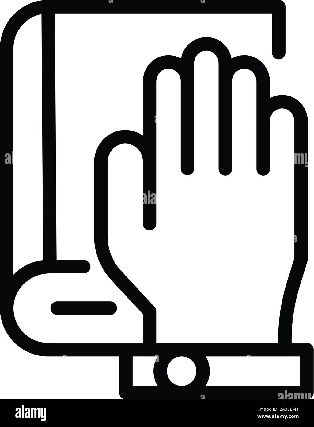 Hand promise gesture Black and White Stock Photos & Images - Alamy