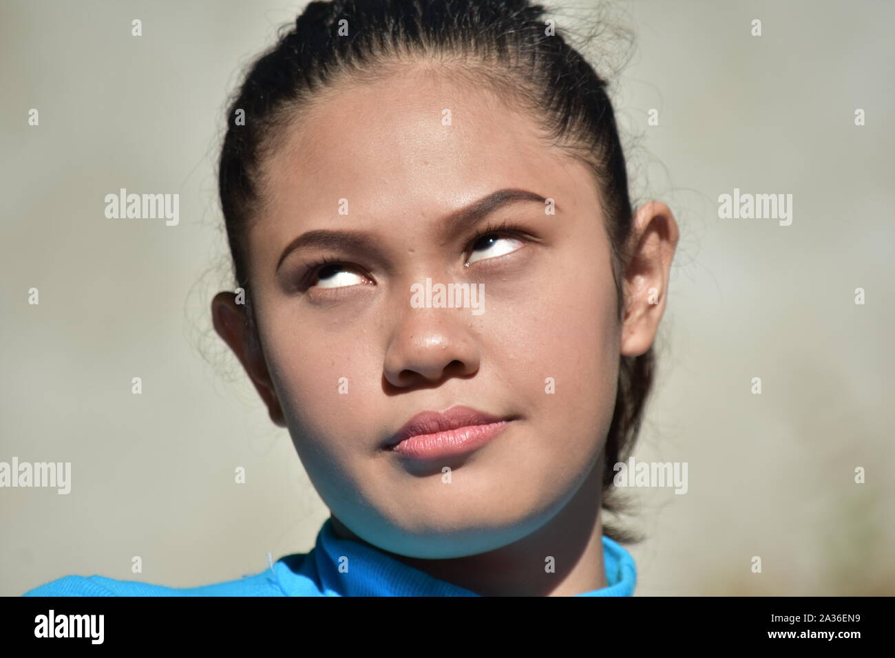 Pretty Asian Adult Female And Apathy Stock Photo - Alamy