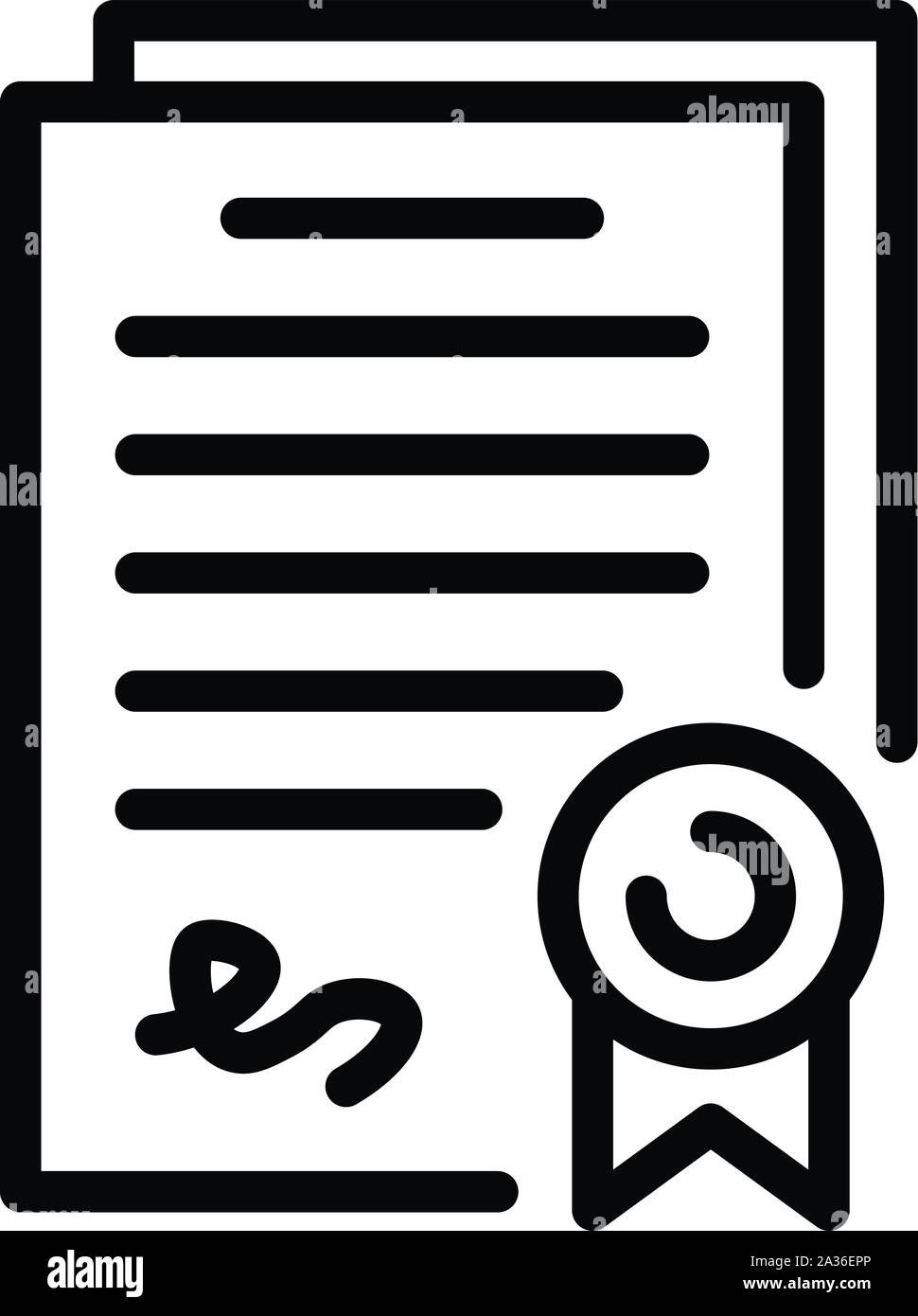 Verdict icon, outline style Stock Vector Image & Art - Alamy