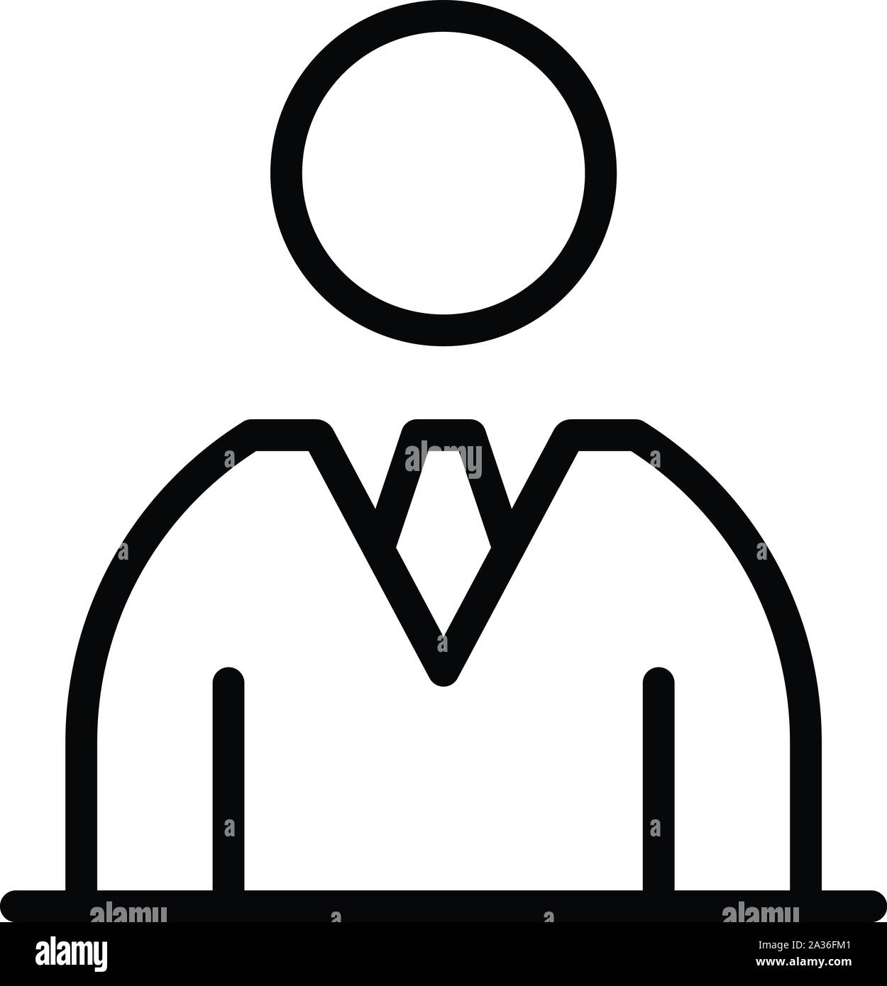 Businessman icon, outline style Stock Vector Image & Art - Alamy