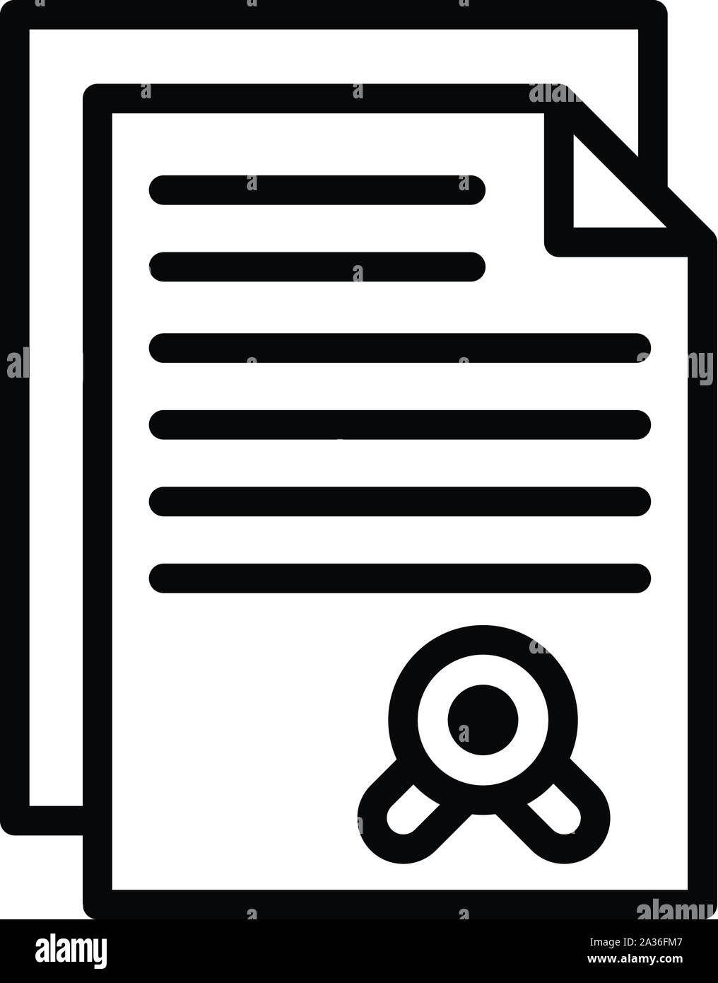 License icon, outline style Stock Vector Image & Art - Alamy