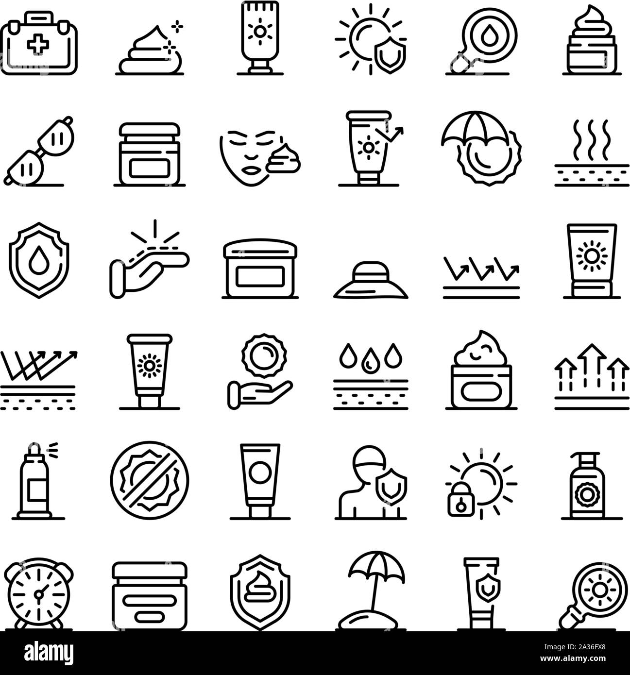 NAME icons set, outline style Stock Vector Image & Art - Alamy